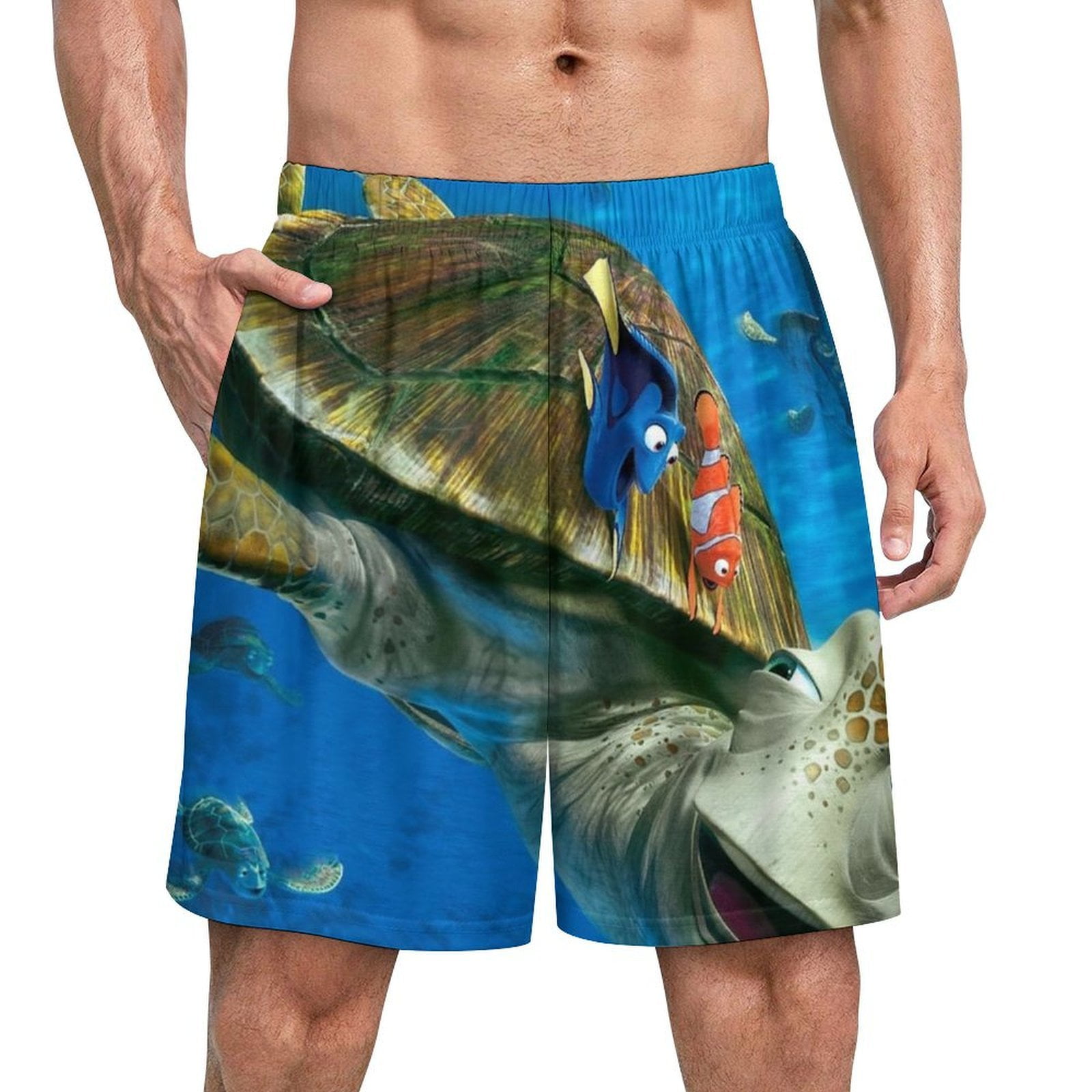 Finding Nemo Men's Pajama Shorts Soft Sleepwear Bottoms Elastic ...