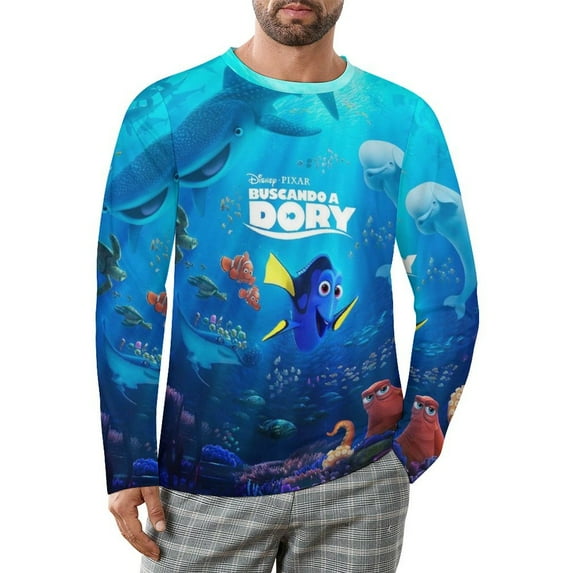 Finding Nemo Mens 3D Graphic Print Shirts Casual Long Sleeve Tee Shirts ...