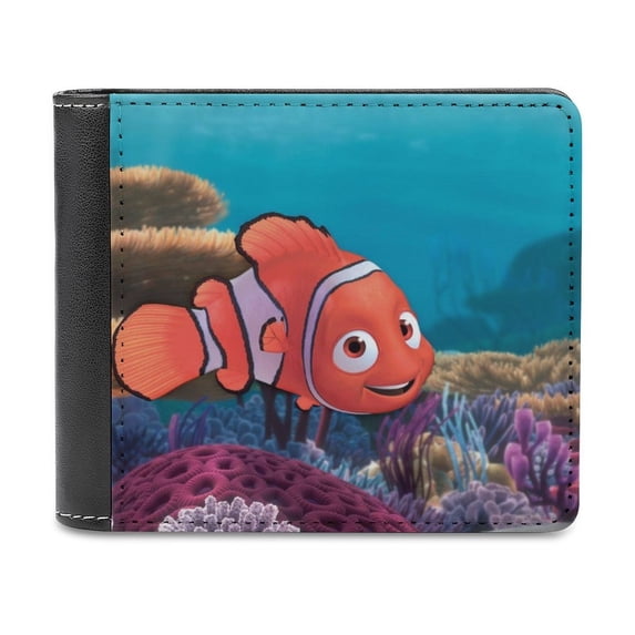 Finding Nemo Mens Wallet Genuine Leather Bifold Extra Capacity Bifold ...