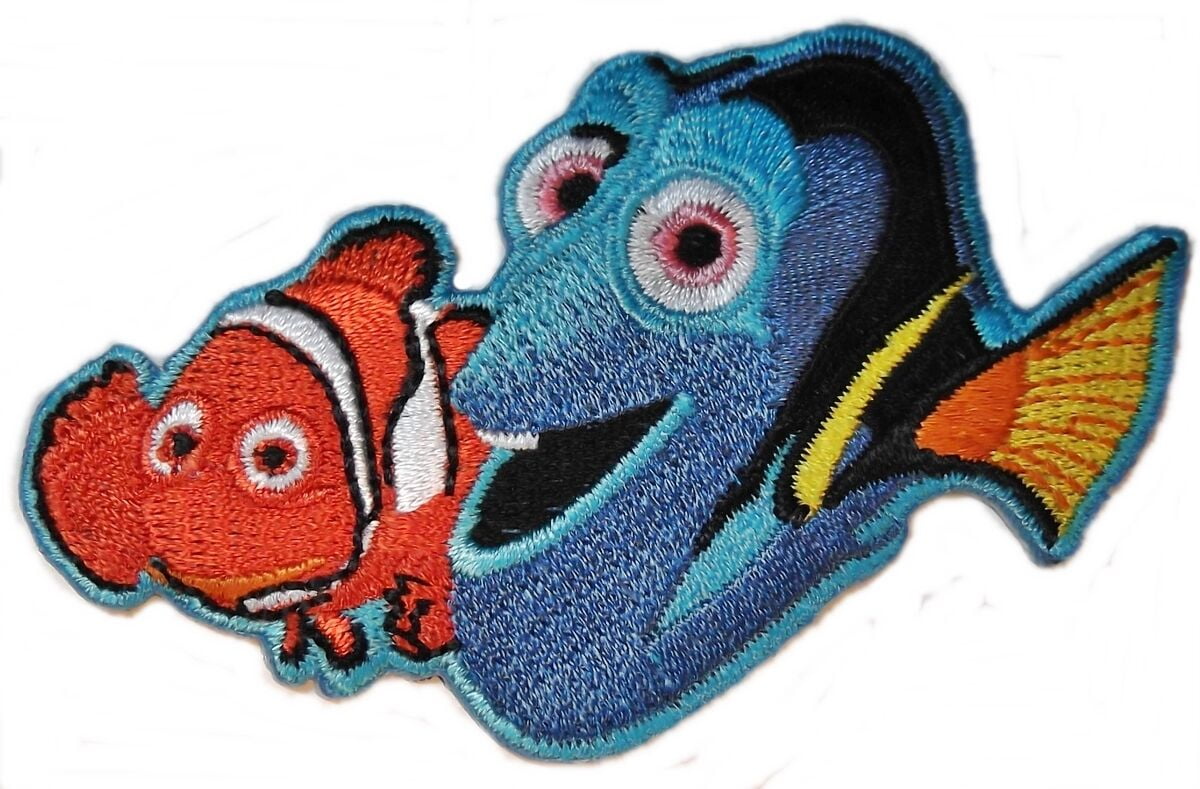 Finding Nemo Movie Dory & Nemo Characters Embroidered Patch - Walmart.com