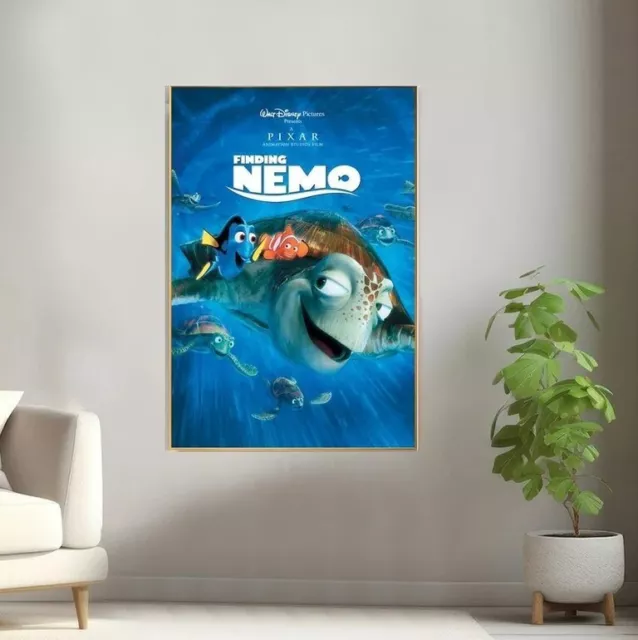 Finding Nemo Movie Poster, Wall Art Painting Living Room 3 NO FRAMED ...