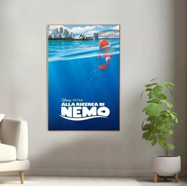 Finding Nemo Movie Poster, Wall Art Painting Living Room 6 NO FRAMED ...