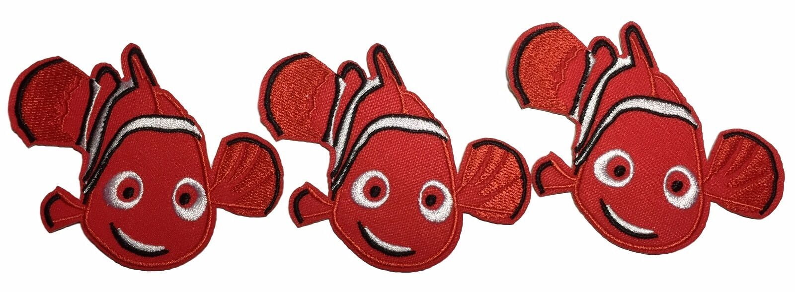 Finding Nemo "Nemo" Embroidered Iron On Patch Set of 3 Patches ...