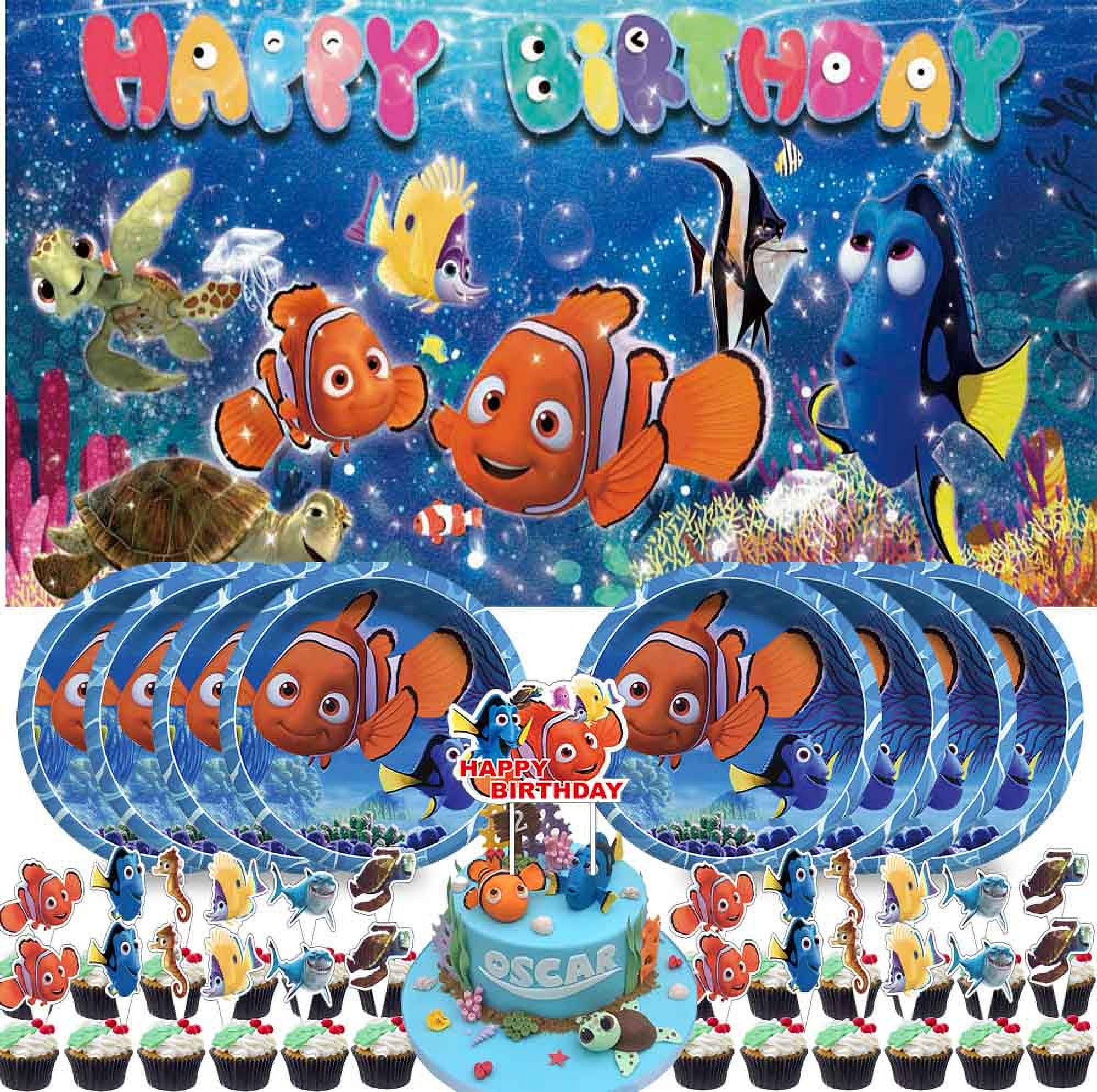 Finding Nemo Party Supplies Birthday Decorations Plates Banner Kids ...