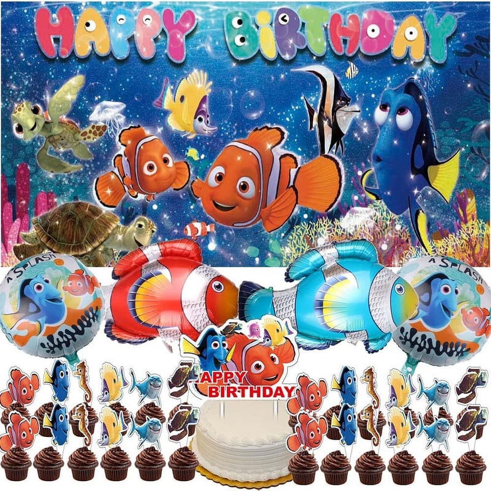 Finding Nemo Party Supplies Decorations Birthday Cake Topper Banner ...