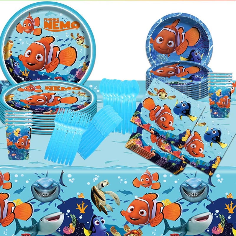 Finding Nemo Party Tableware Set Plates Cup Kit Birthday Supplies ...