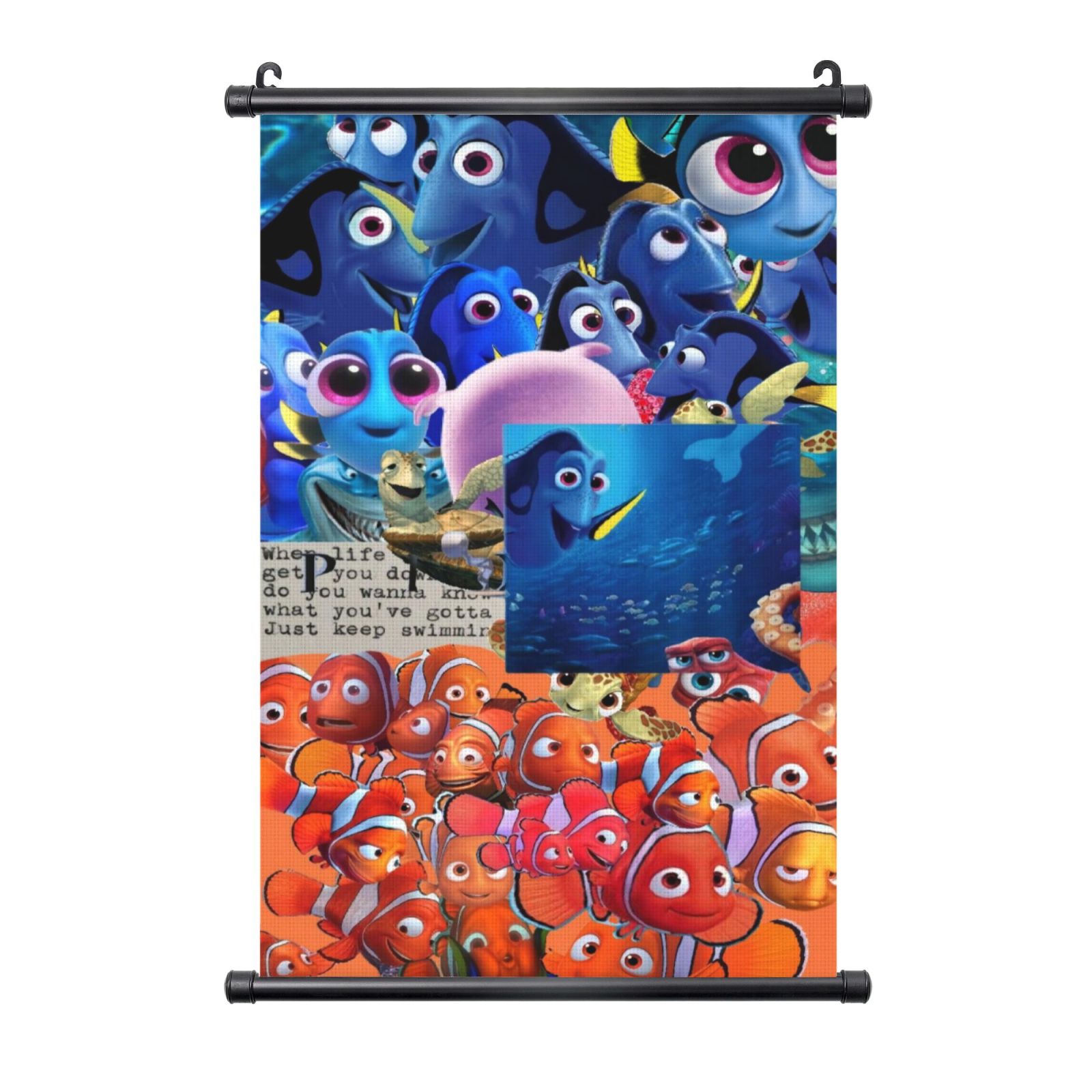 Finding Nemo Poster Hanger Plastic Shaft Hanging Poster Wall Art Prints ...