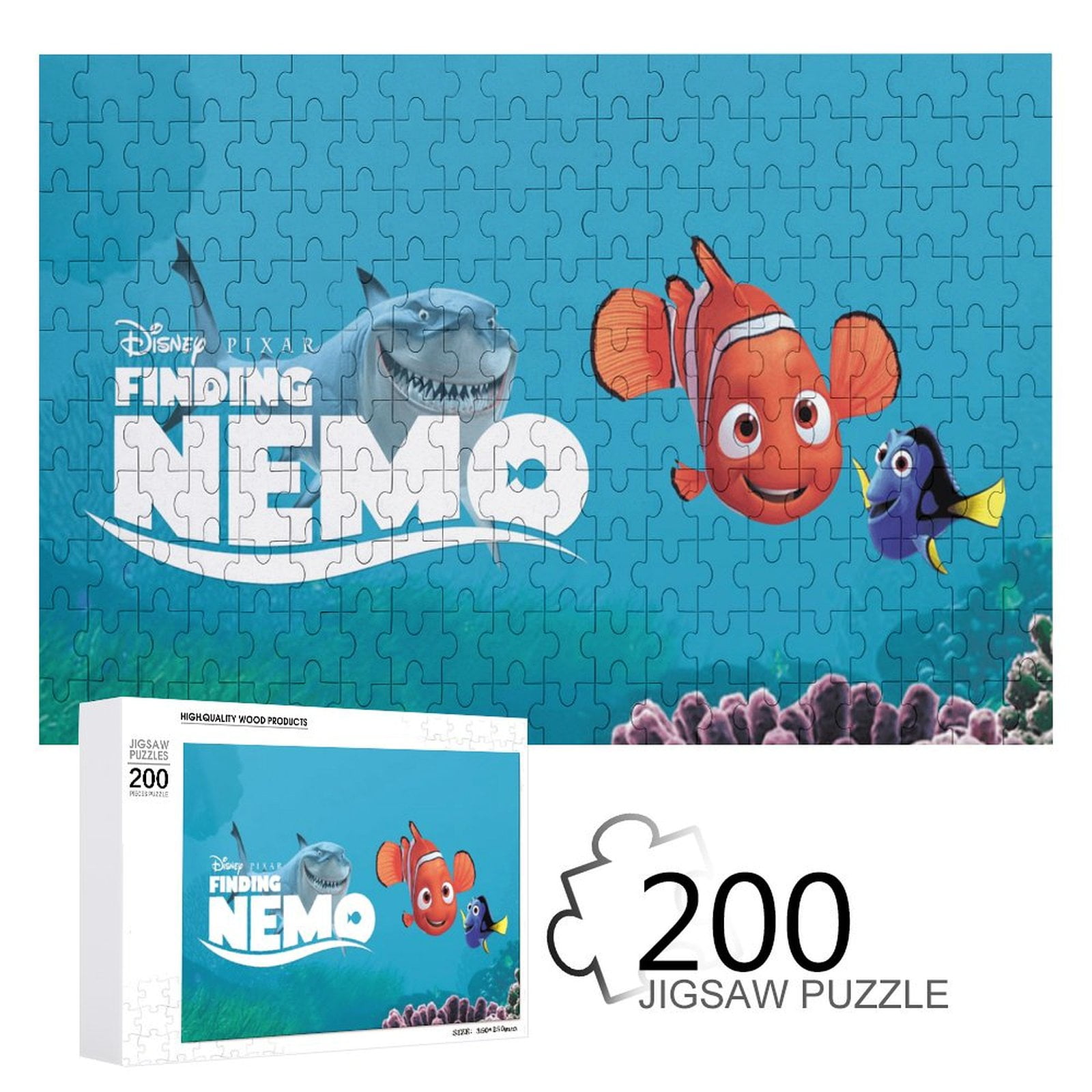 Finding Nemo Puzzle Enthusiasts, 200 PCS Jigsaw Puzzle - Walmart.com