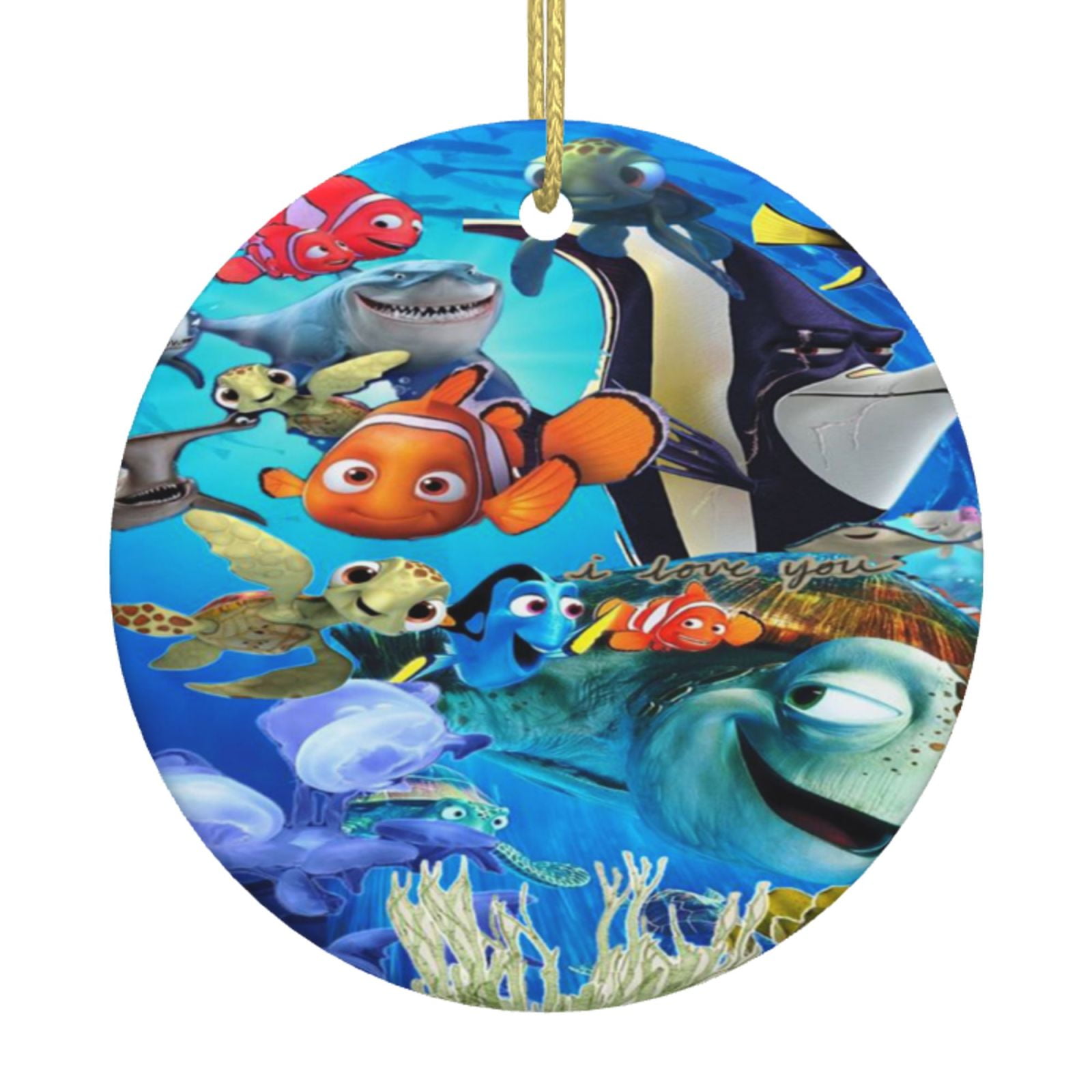 Finding Ne-m Round Ceramic Pendant Christmas Decoration Holiday with ...