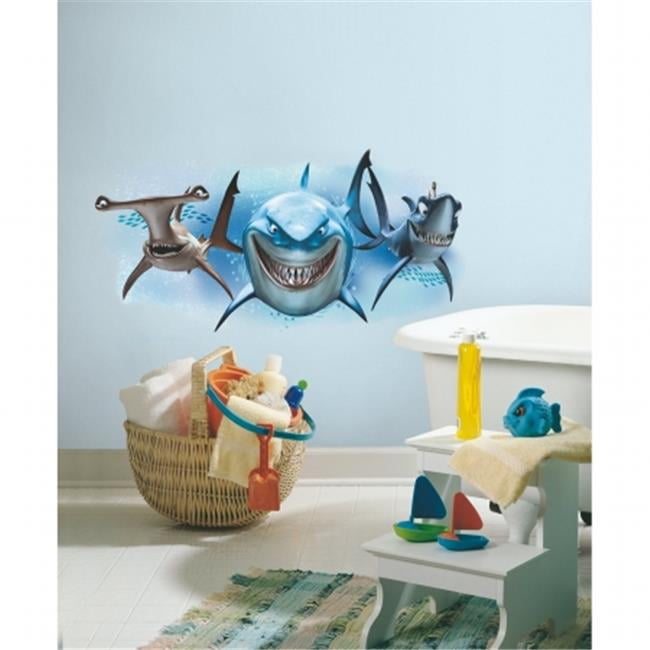 Finding Nemo Sharks Peel And Stick Giant Wall Decals - Walmart.com