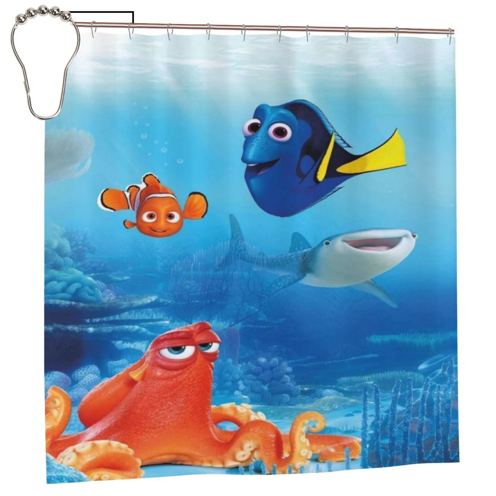 Finding Ne-m Shower Curtain Cartoon Decorative Bath Curtain Anime ...