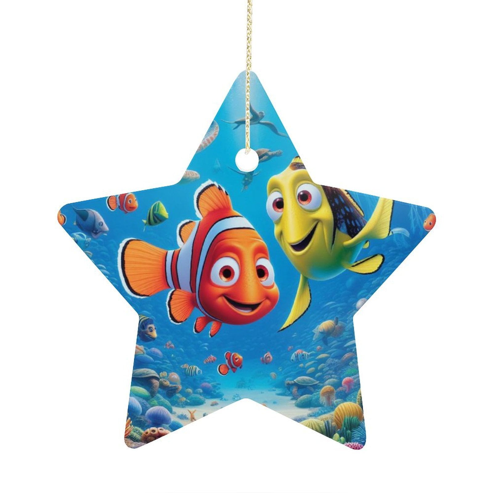 Finding Nemo Star Christmas Ornament - Christmas Star Ceramic ...