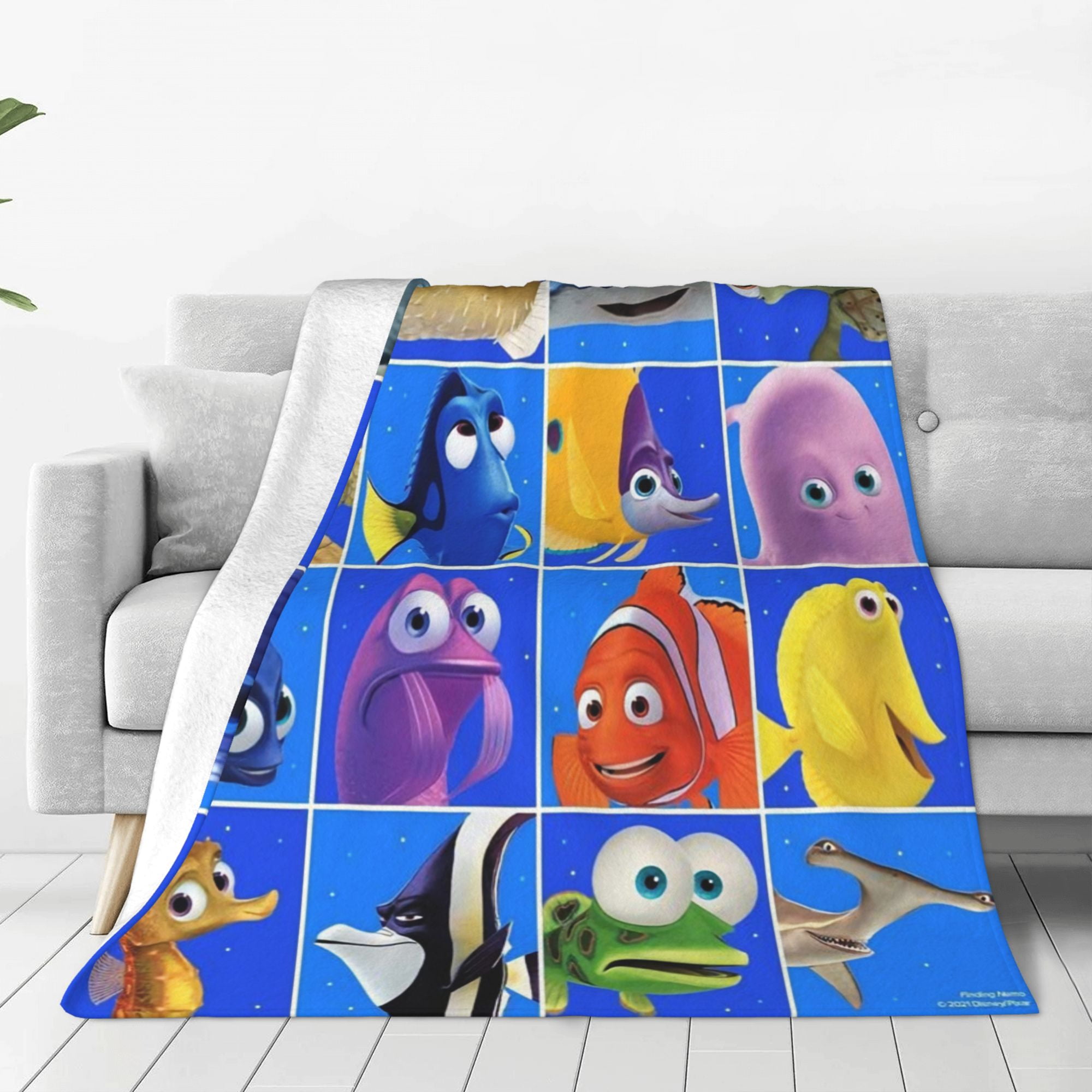 Finding Nemo Throw Blanket Soft Plush Travel Blanket For Bedroom Living ...