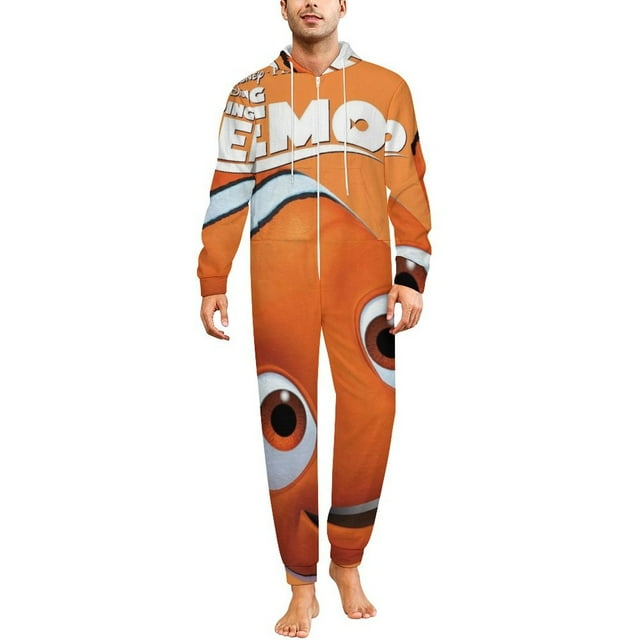 Finding Nemo Unisex Onesie Pajamas Zipper Jumpsuit Hooded One Piece ...