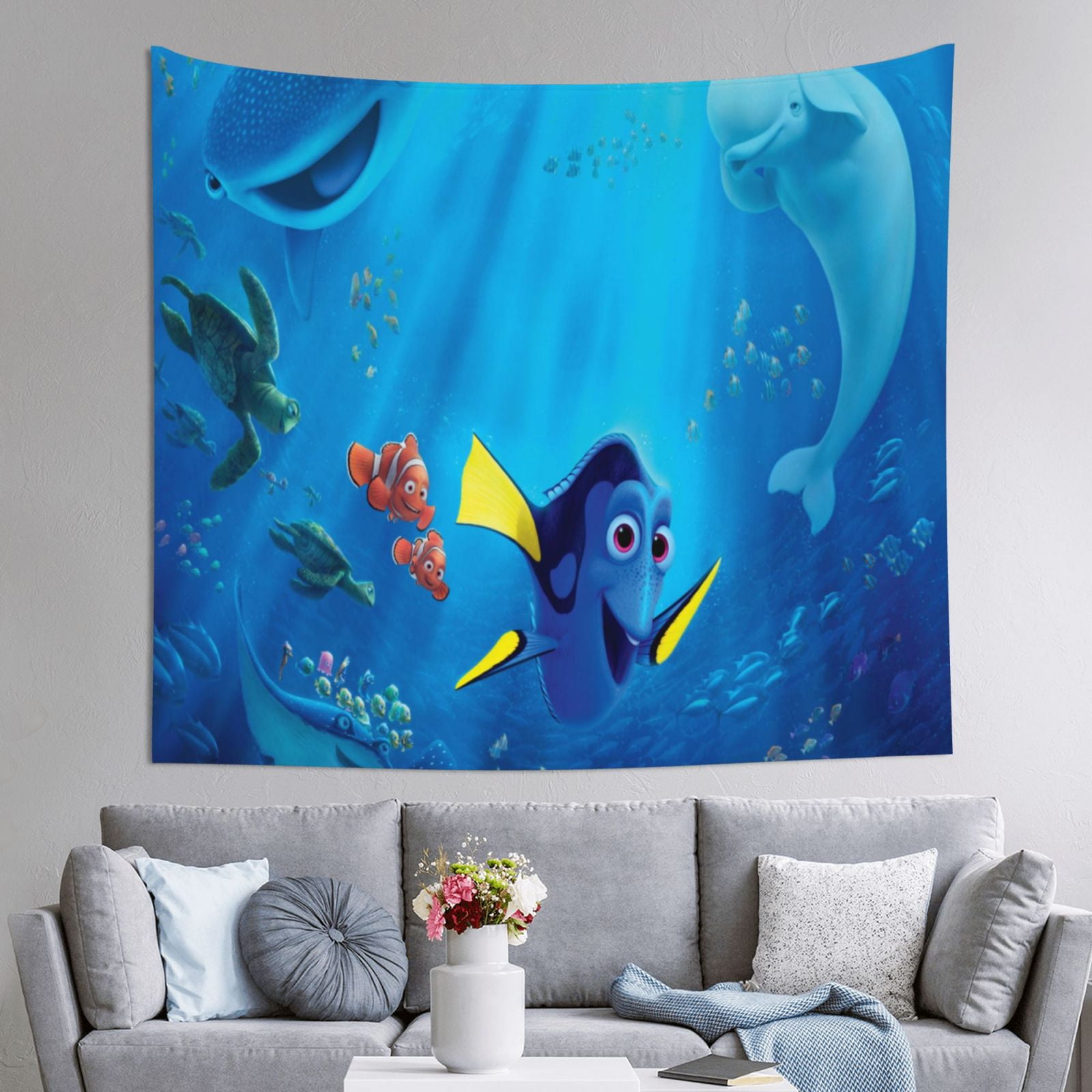 Finding Nemo Wall Tapestry Cartoon Poster Wall Hanging Tapestry For ...