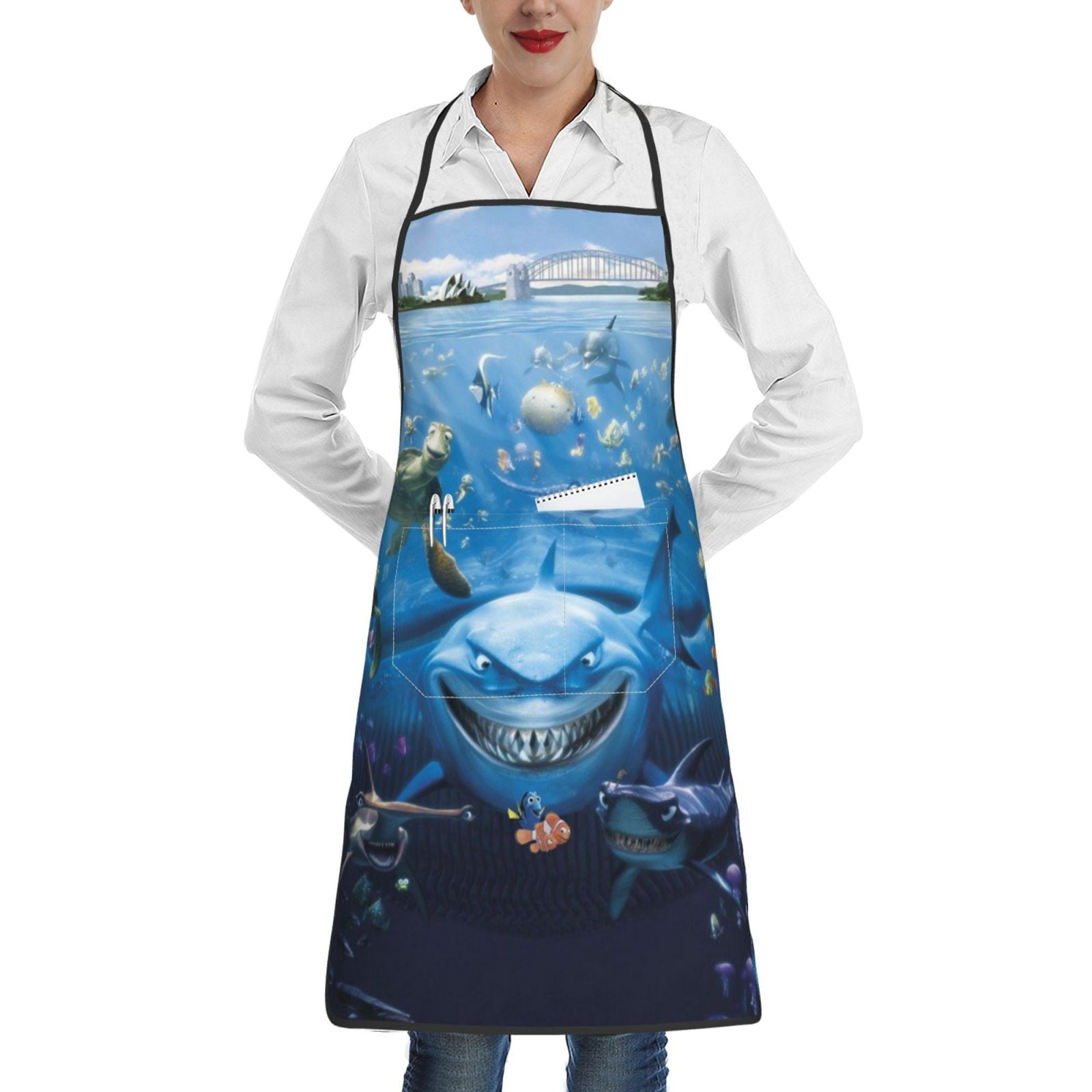 Finding Nemo Waterproof Cooking Aprons, Adjustable Bib Soft Chef Apron ...