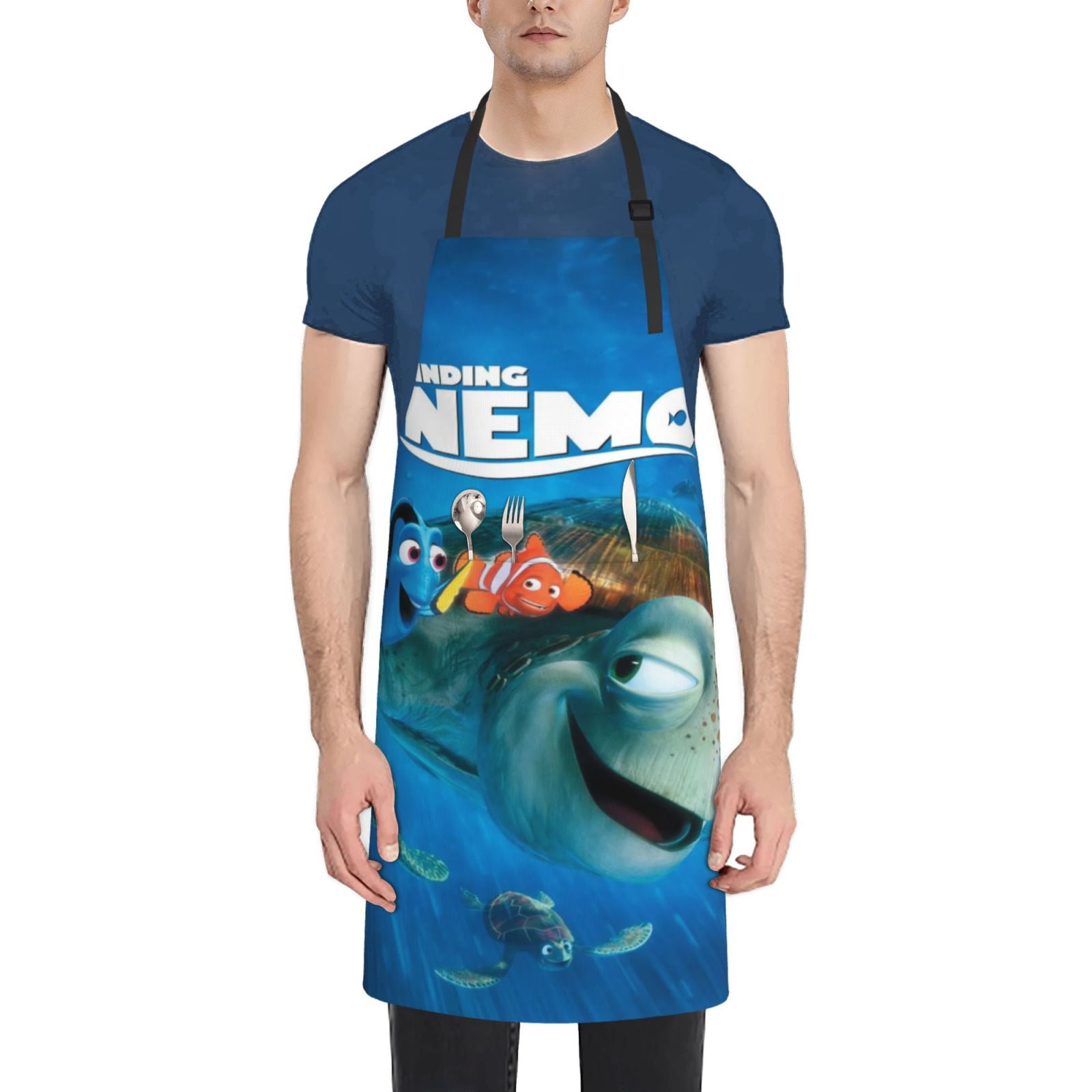 Finding Nemo Waterproof Cooking Aprons, Adjustable Bib Soft Chef Apron ...