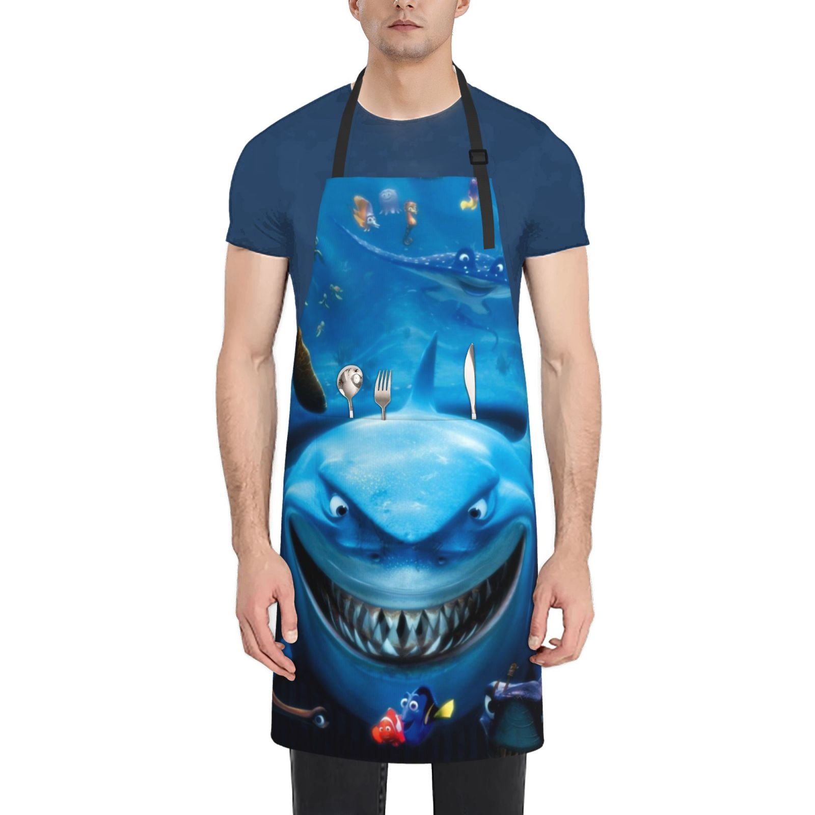 Finding Nemo Waterproof Cooking Aprons, Adjustable Bib Soft Chef Apron ...