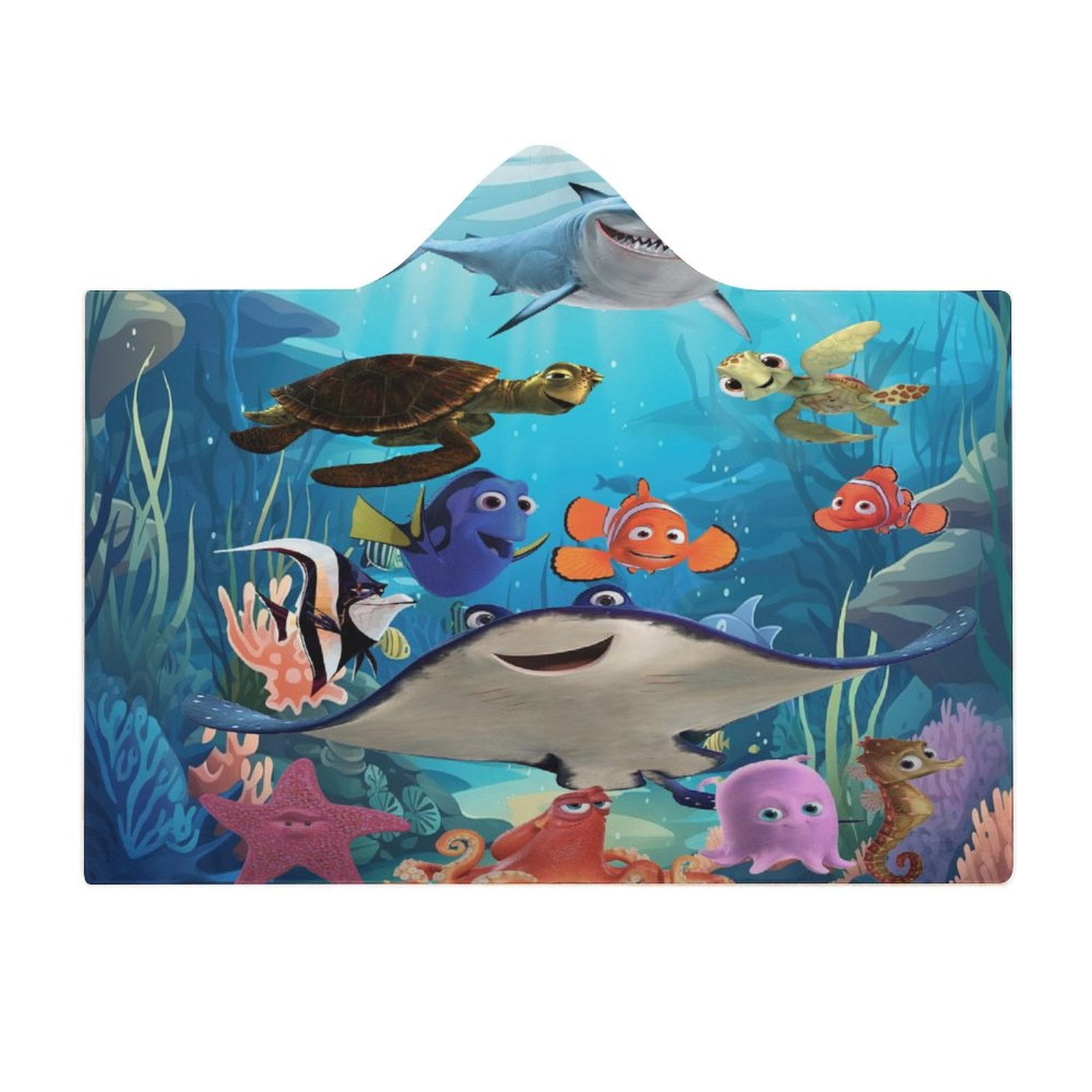 Finding Ne-m Wearable Fleece Blanket Hoodie Cloak Hooded Blanket 60"x80 ...