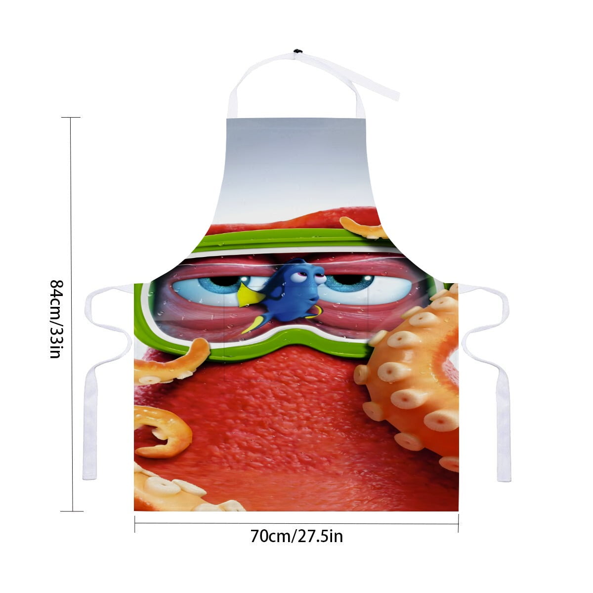 Finding Nemo apron featuring waterproof and pocket design, suitable for ...