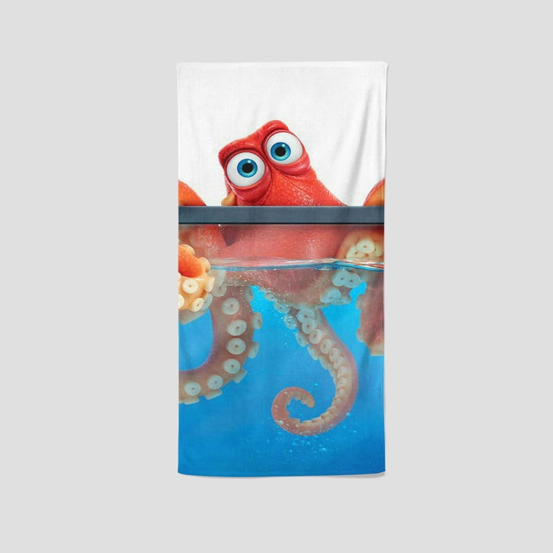 Finding Nemo presents a unique single-sided towel, an ideal custom gift ...