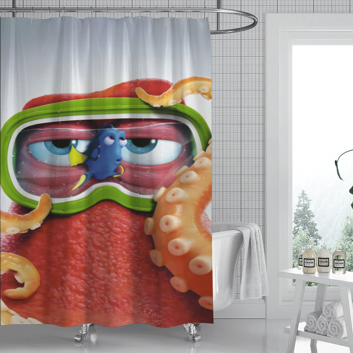 Finding Nemo shower curtain comes with an iconic design, waterproof ...
