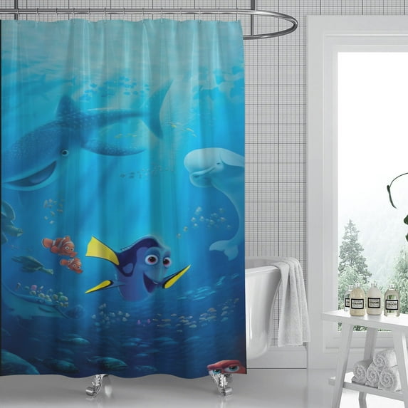 Finding Nemo shower curtain presents a beloved design, is waterproof ...