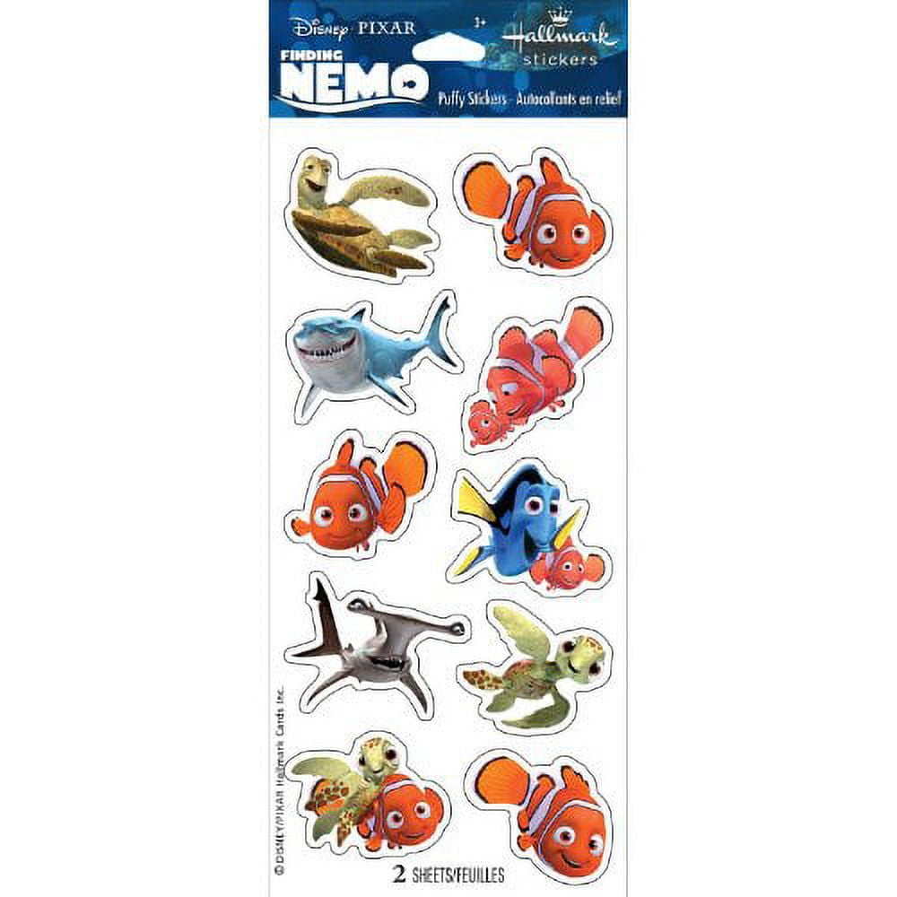 Finding nemo puffy stickers 2 sheets included - Walmart.com