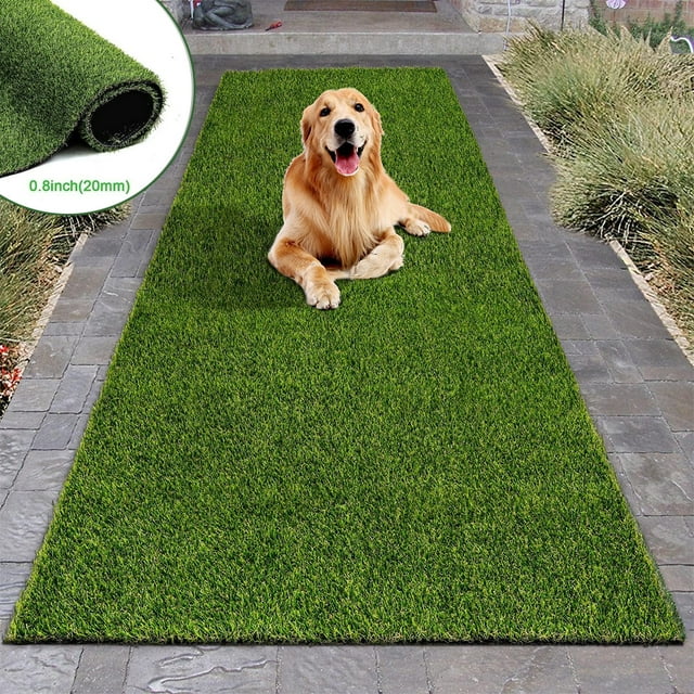Findosom 2'x6' Soft Fake Grass Runner Rug, Artificial Turf Mat for ...