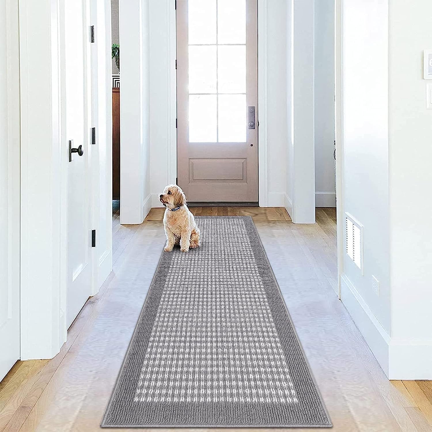 Findosom 2'x6' Non Slip Hallway Runner Rug, Rubber Backing, Machine ...