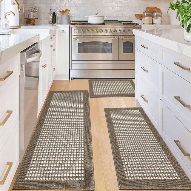 Findosom 20"x32"+20"x48"+20"x59" 3pcs Moroccan Kitchen Rug Sets Lattice ...