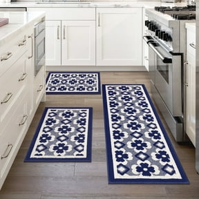 Galmaxs7 Kitchen Rugs, Rubber Backing, Washable Floor Mat, Black, 20x70 ...