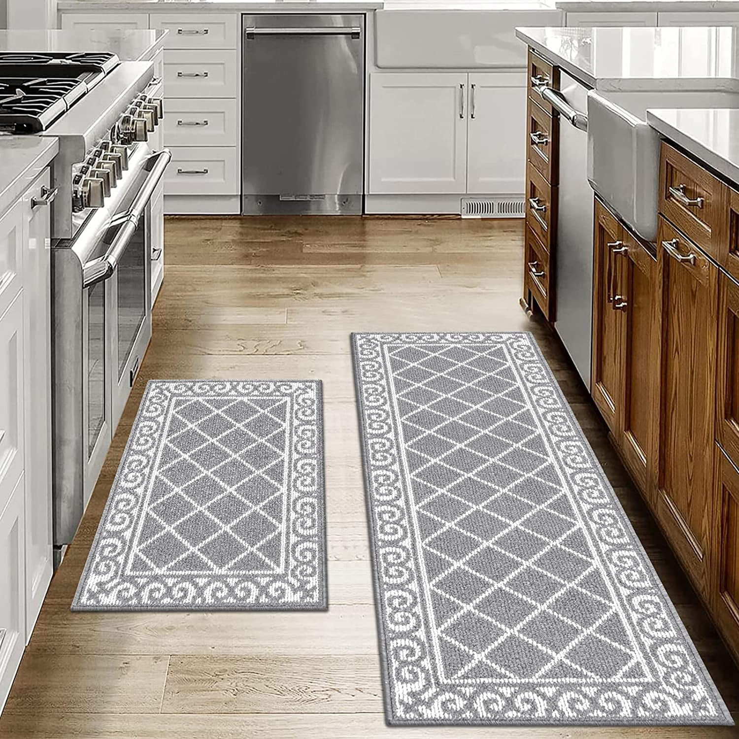 "Findosom 2pcs Kitchen Rug Set 20""x32"" & 20""x48"", Non Slip, Machine ...