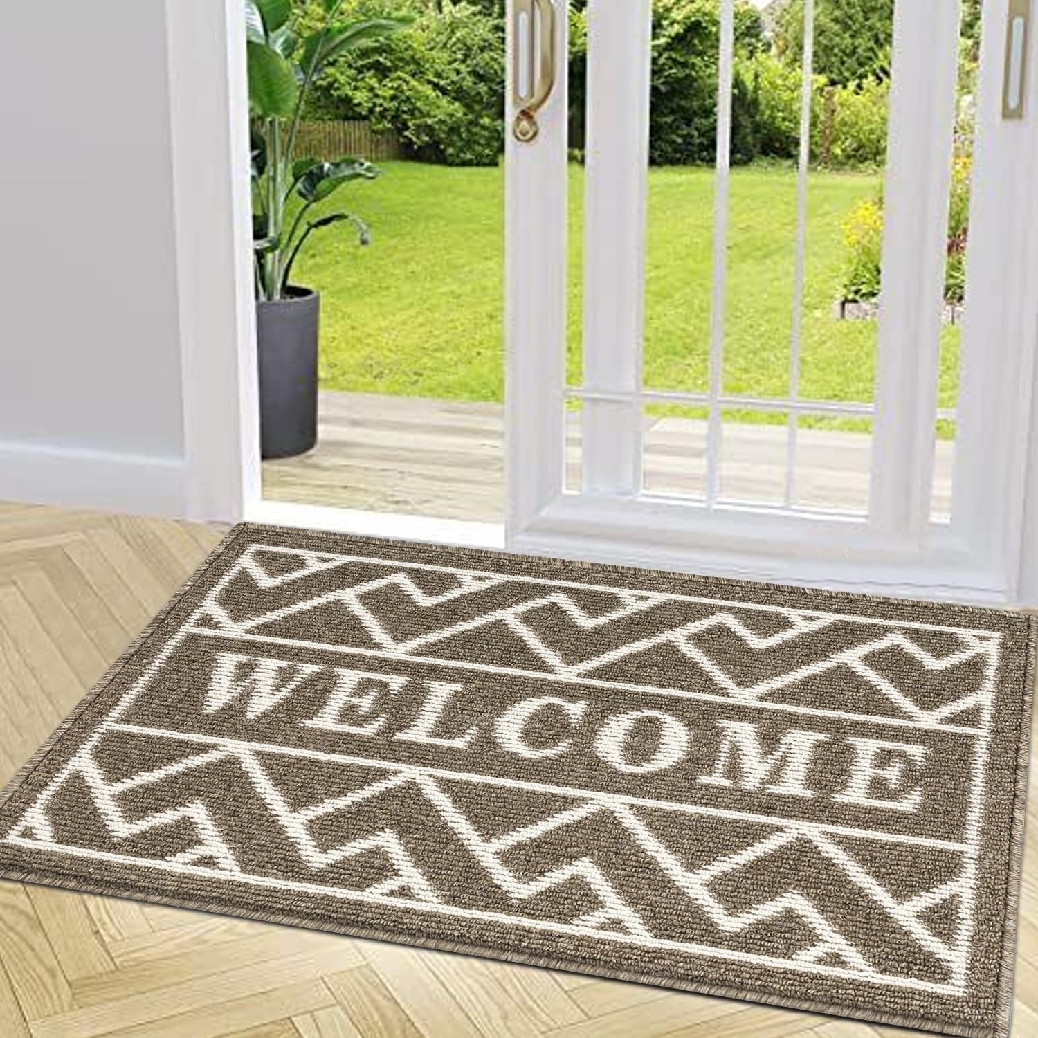 Findosom 24"x36" Front Door Mat Welcome Mats for Entryway,All-Weather ...