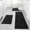 Findosom Bathroom Rugs Sets 3 Pcs,Non Slip Soft Absorbent Microfiber ...