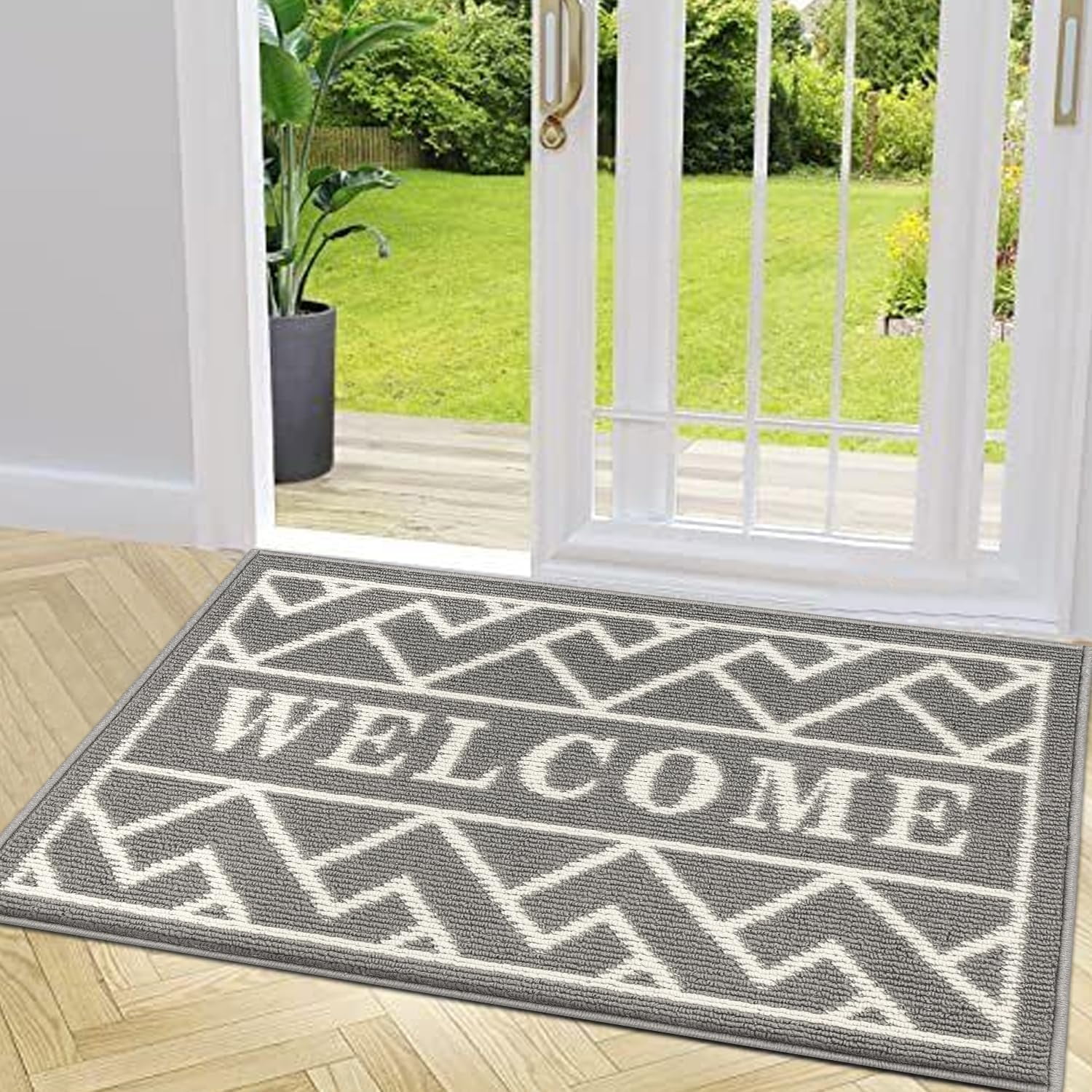 Findosom 36"x24" Entrance Mat Welcome Doormat Non-Slip Door Mat ...