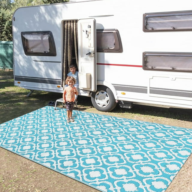 Findosom 6'x9' RV Outdoor Rug Large Outdoor Rug Patios Rug Camping Rugs ...