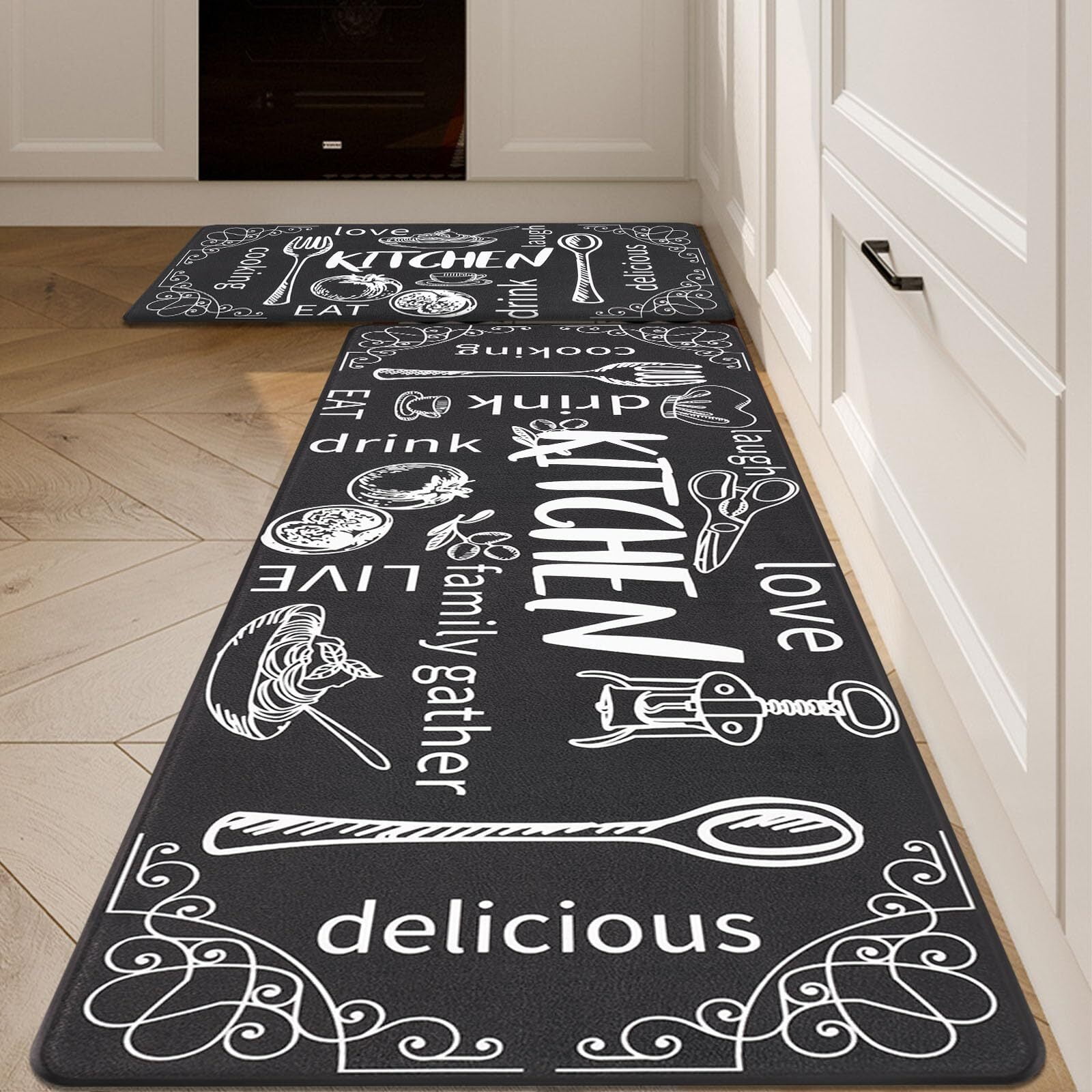 "Findosom Anti Fatigue Kitchen Rug Set of 2, Non-Slip, Waterproof ...