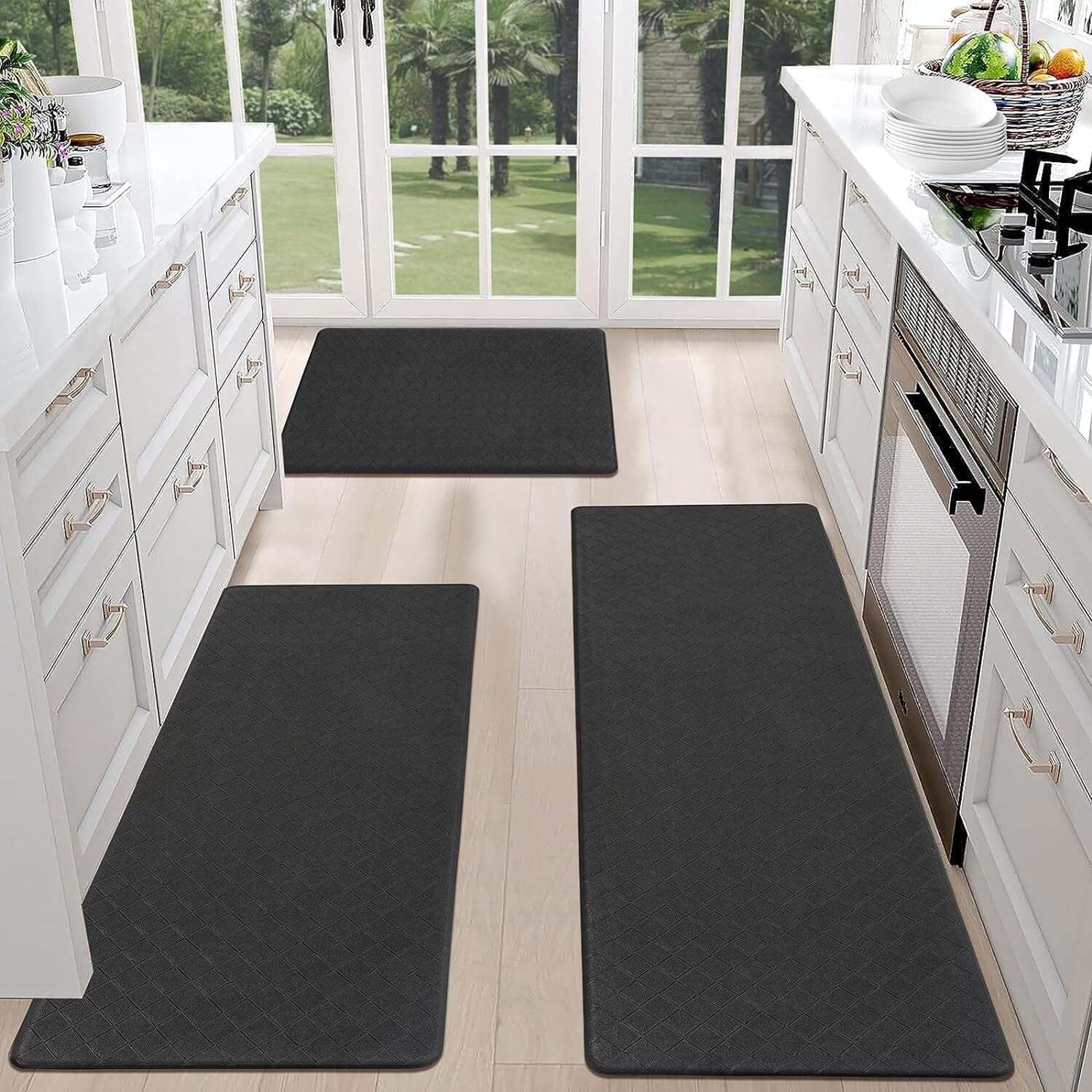 "Findosom Anti Fatigue Kitchen Rug Mats (2pcs), Waterproof, Non-Slip, 0 ...