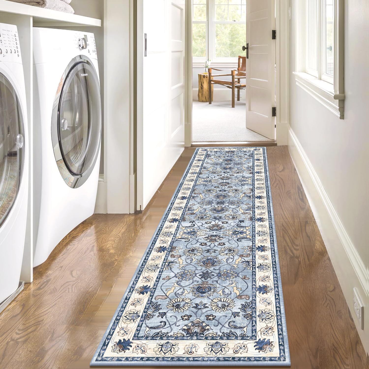 Findosom Washable Runner Rug 2'x8' Non-slip Kitchen Runner Rug, Vintage ...