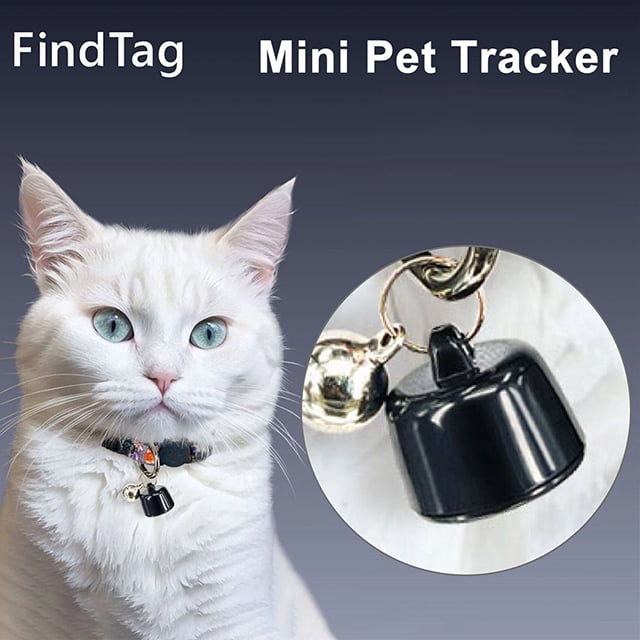 Findtag Cat Dog GPS Tracker – Smart Mini Anti-Loss Locator – Waterproof ...