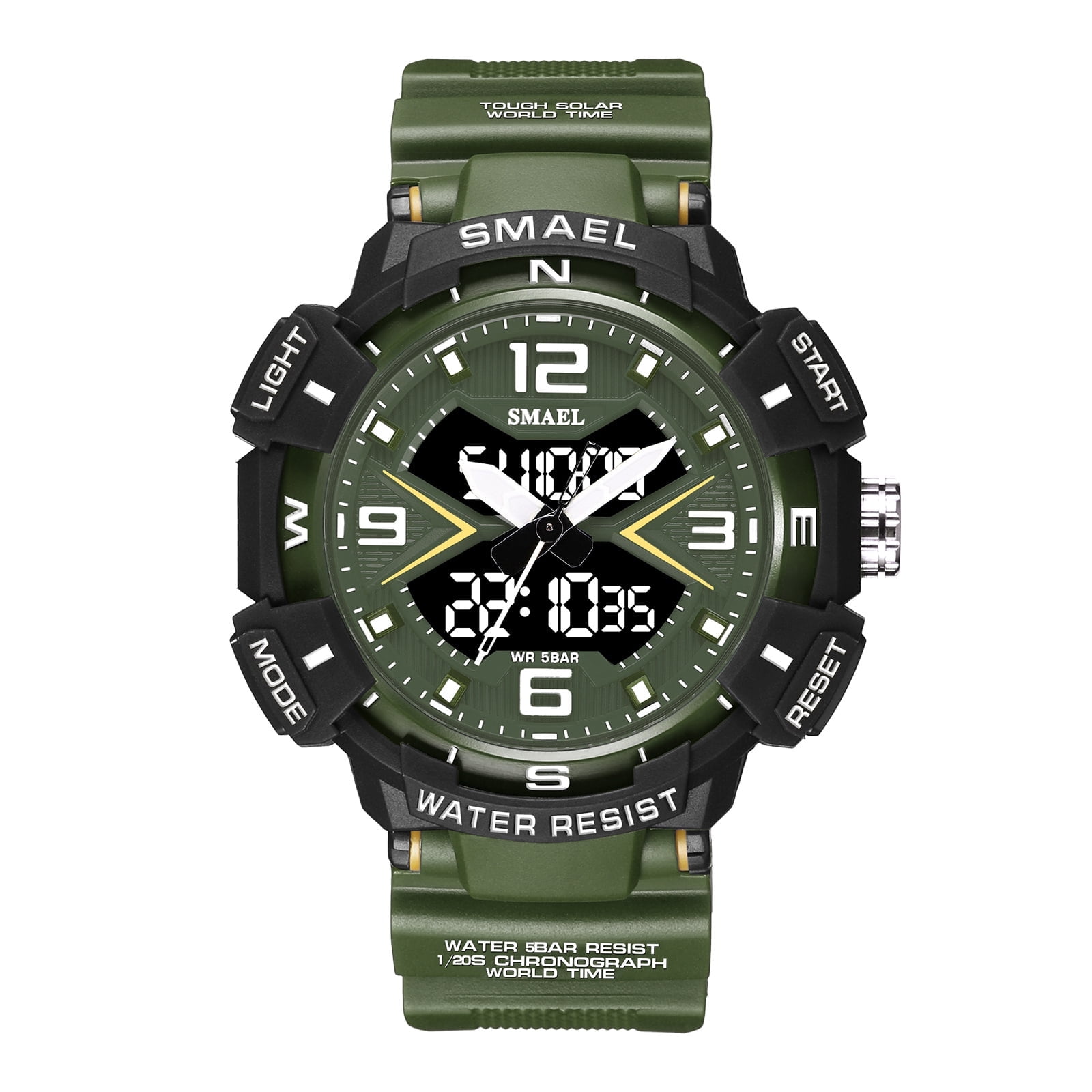 Findtime Men's Analog Sports Watch Military Watch Outdoor LED Stopwatch ...