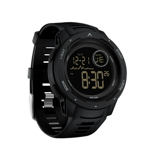 Findtime Men's Water Resistant Digital Watch, Tactical Stopwatch, 12 ...