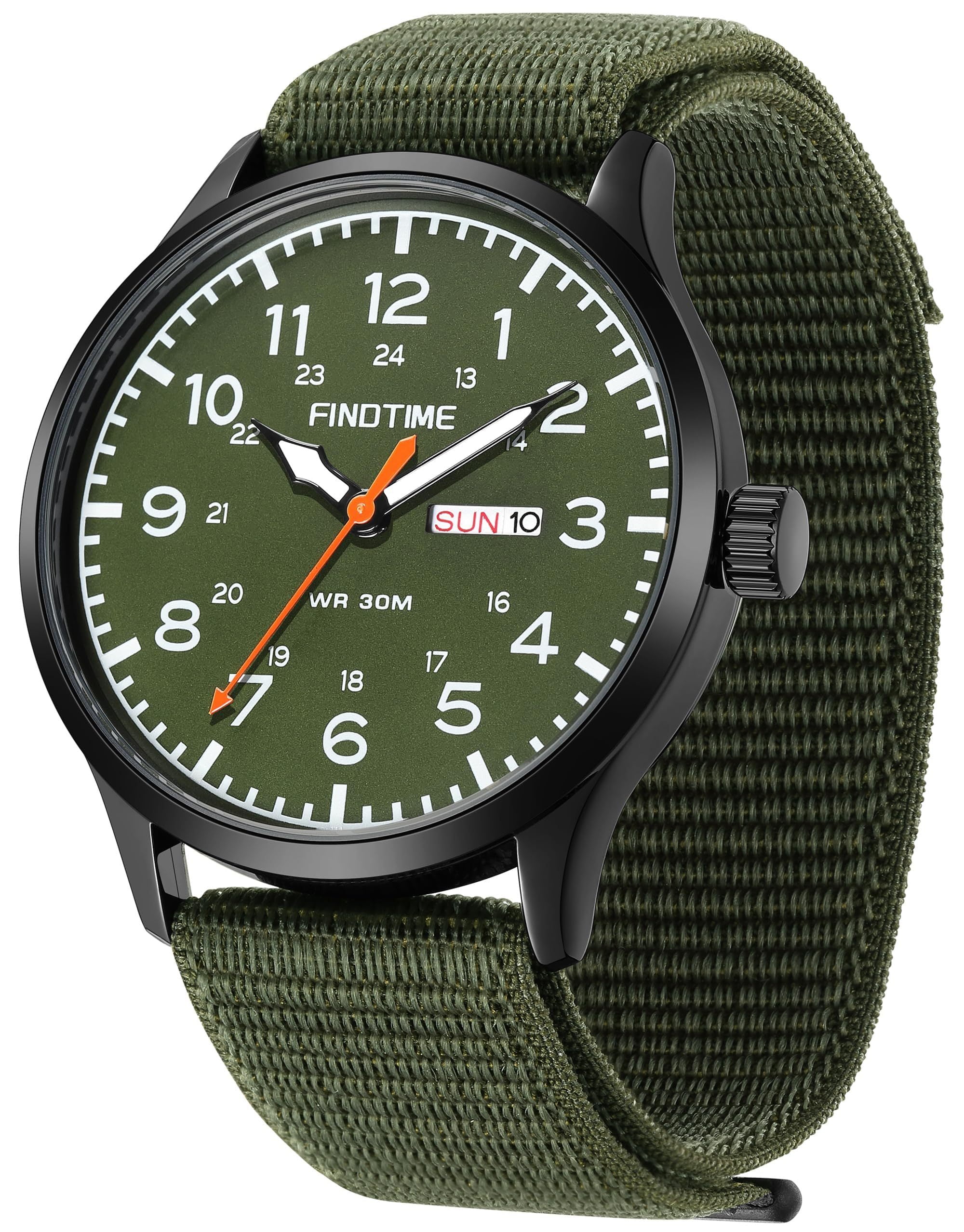Findtime Men's Watch Military Analogue Watches Waterproof Sport ...