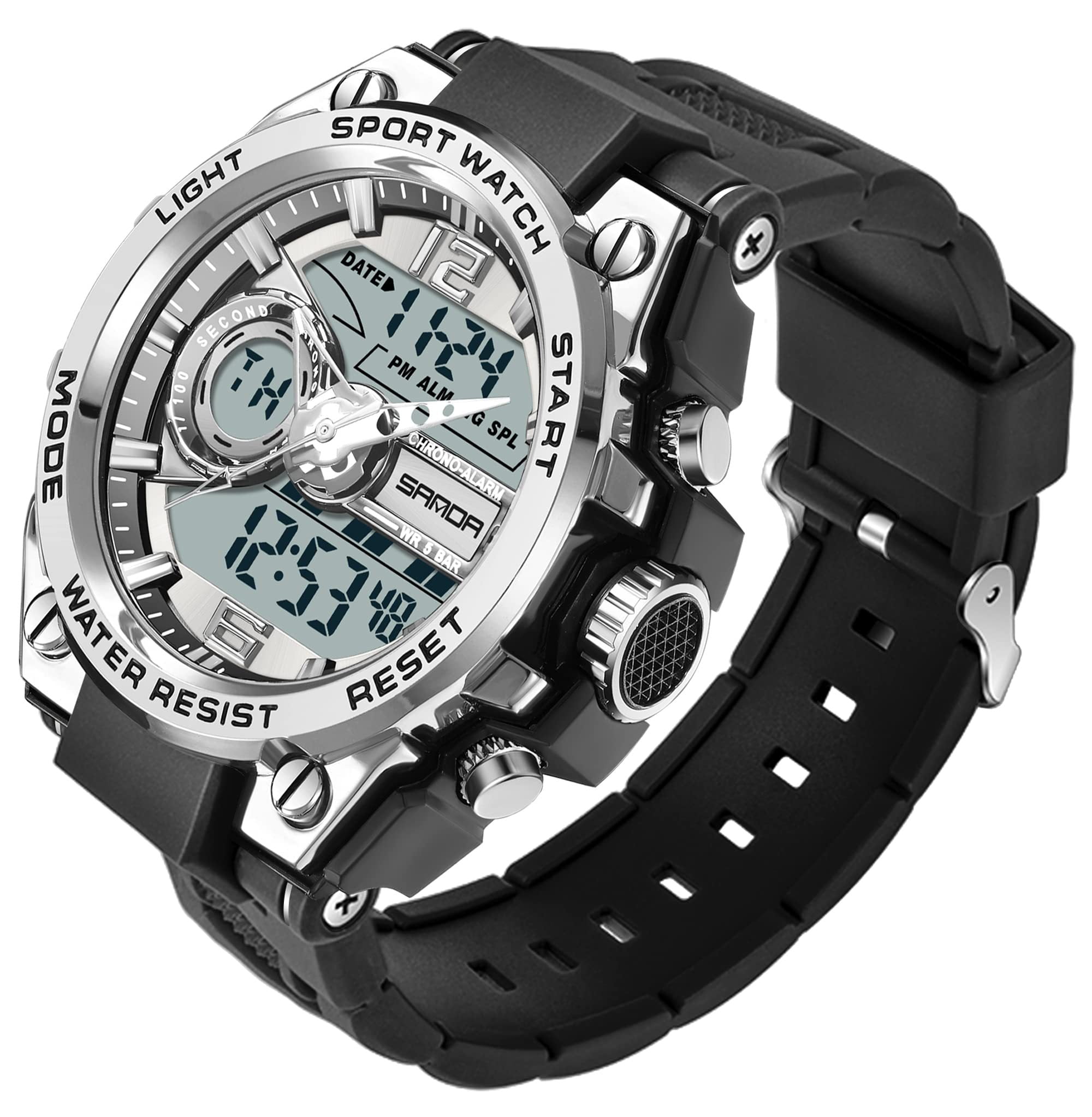 Findtime Mens Sport Watch Digital Waterproof Watches Military Tactical ...