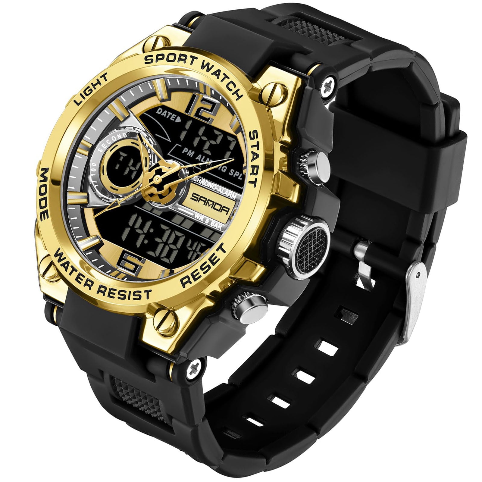 Findtime Mens Sport Watch Digital Waterproof Watches Military Tactical ...