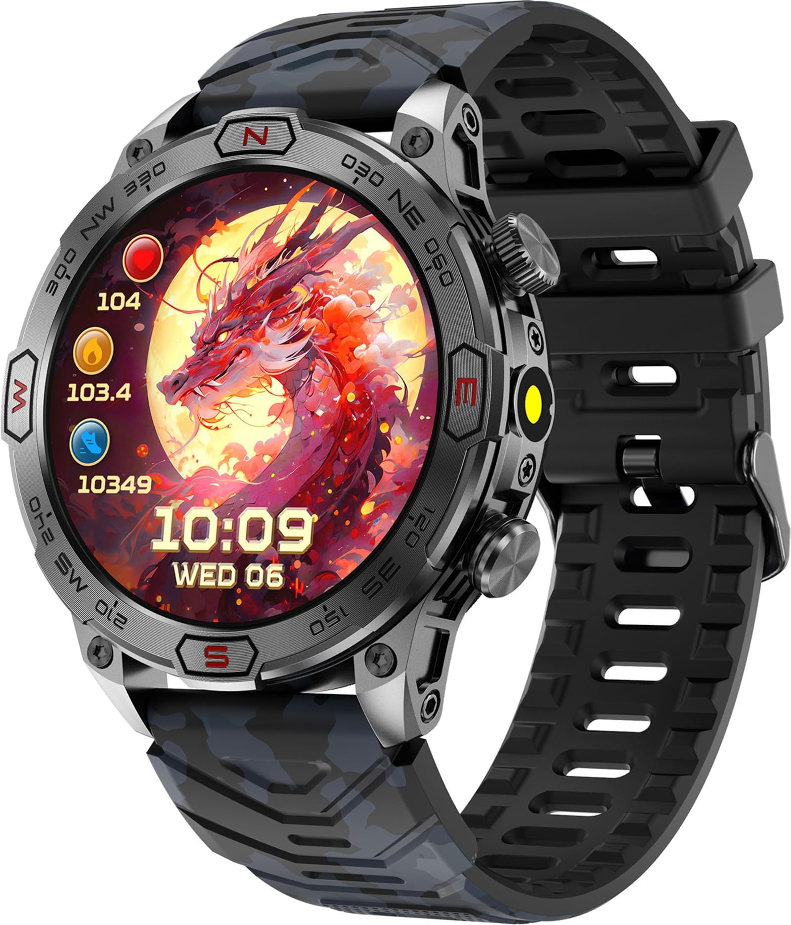 Findtime Outdoor Smartwatch for Men 1.43-inch AMOLED Touch Screen ...
