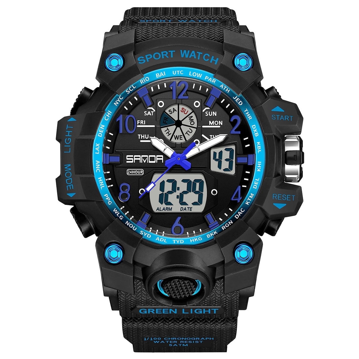 Findtime Women’s Digital Watch Waterproof Sport Watch Analog Wristwatch ...