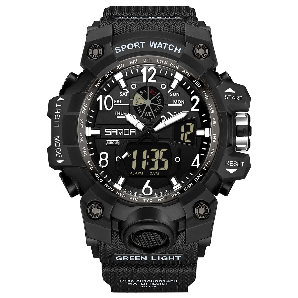 Findtime Women’s Digital Watch Waterproof Sport Watch Analog Wristwatch ...