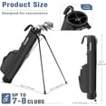 Findway Golf Stand Bag Lightweight Sunday Carry Bag with 3 Pockets for ...